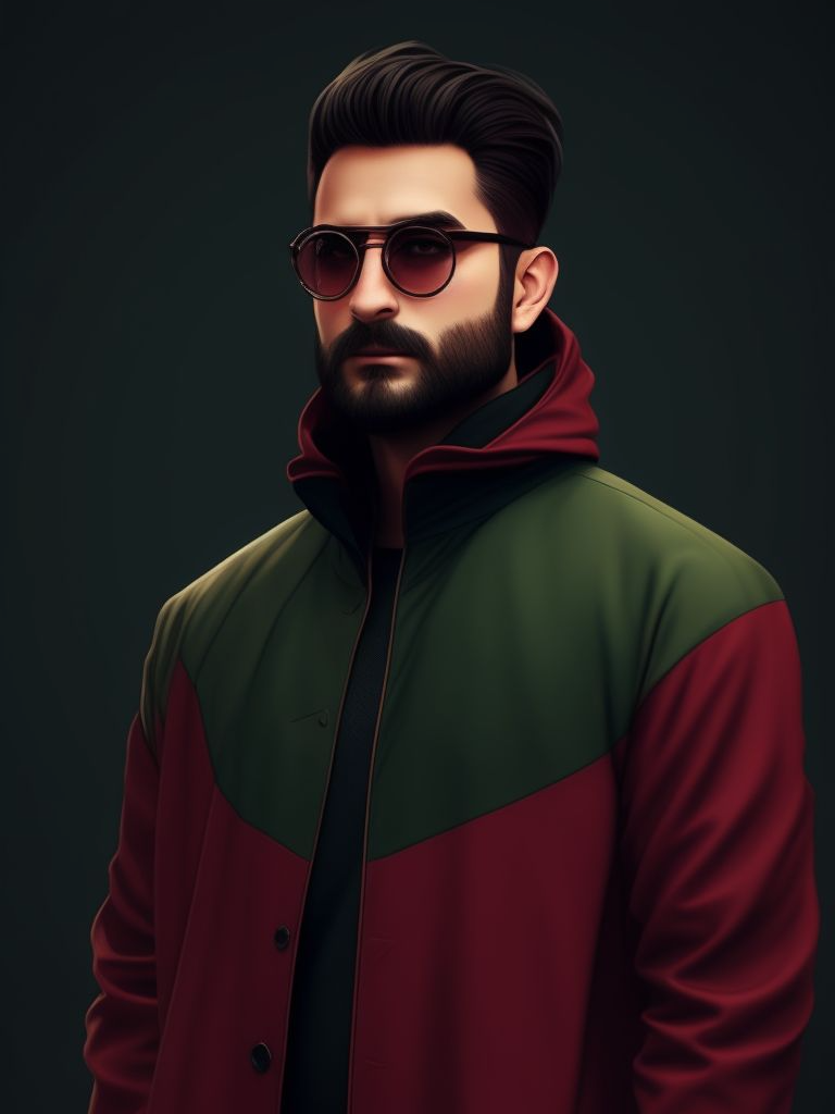 dreary-duck166: young man, 30 years old, rather long triangular beard ...