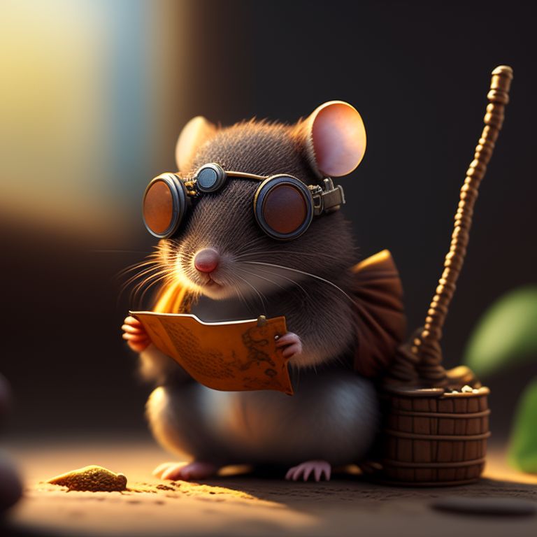 Cute Brown Mouse
