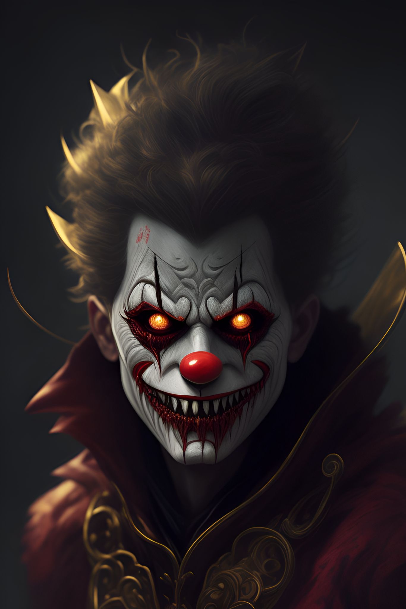 Full Body Scary Clown Drawings