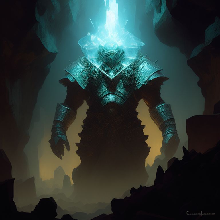 glass-locust832: dnd 5e transparent crystal golem