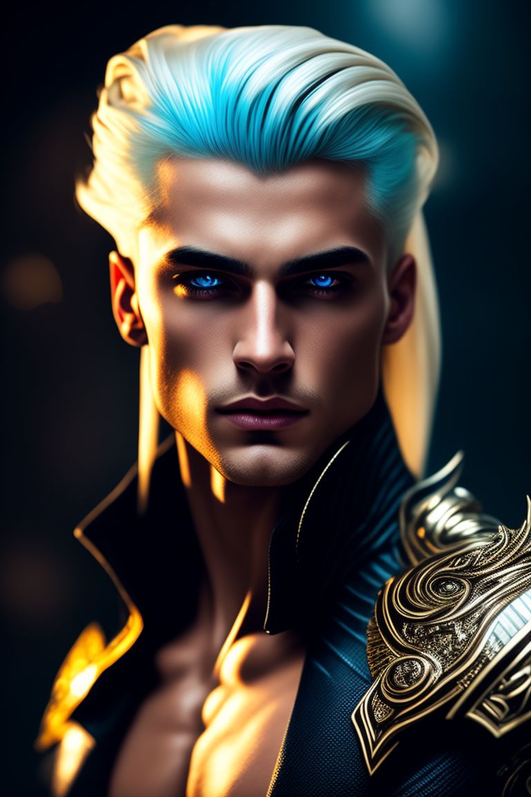 Bright Blue Eyes Man