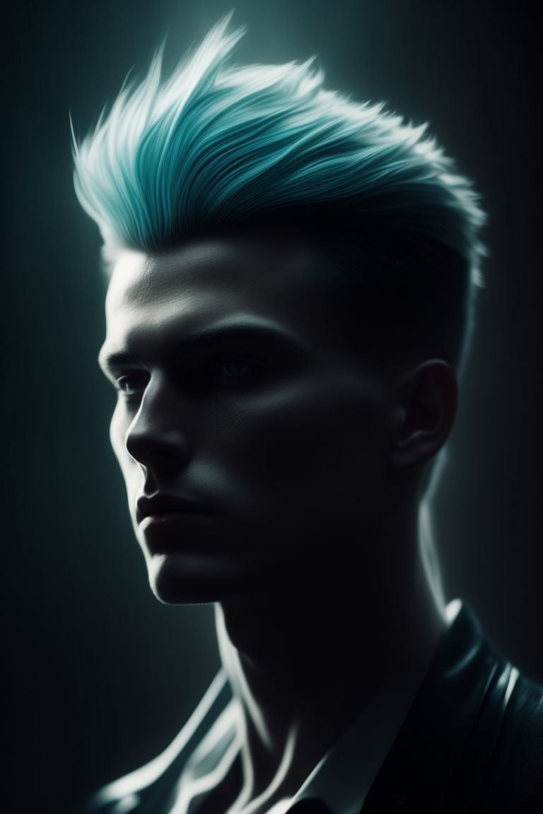 Pastel Blue Hair Guy