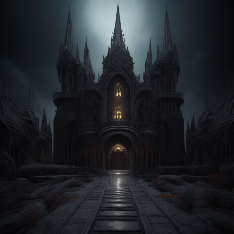 Castle Hallway Night