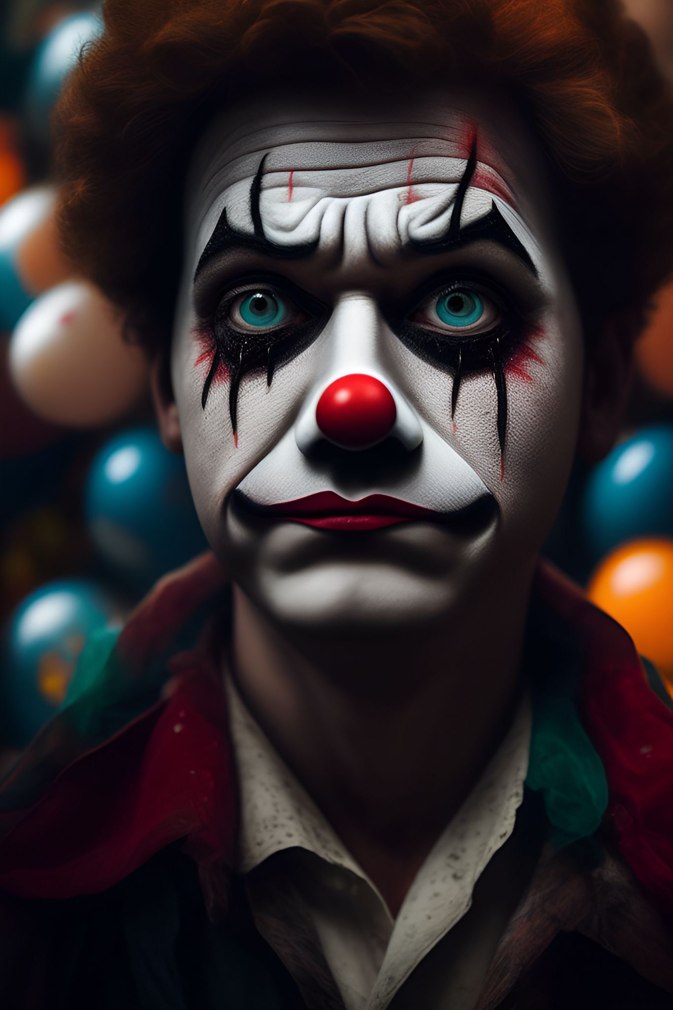 Sad Clown With Smile