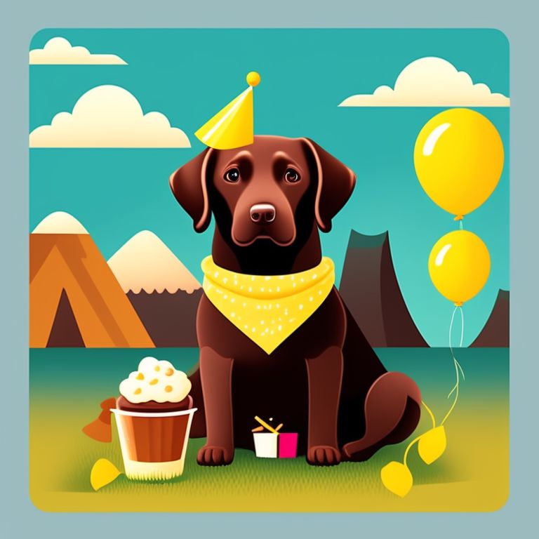 Happy Birthday Cute Lab