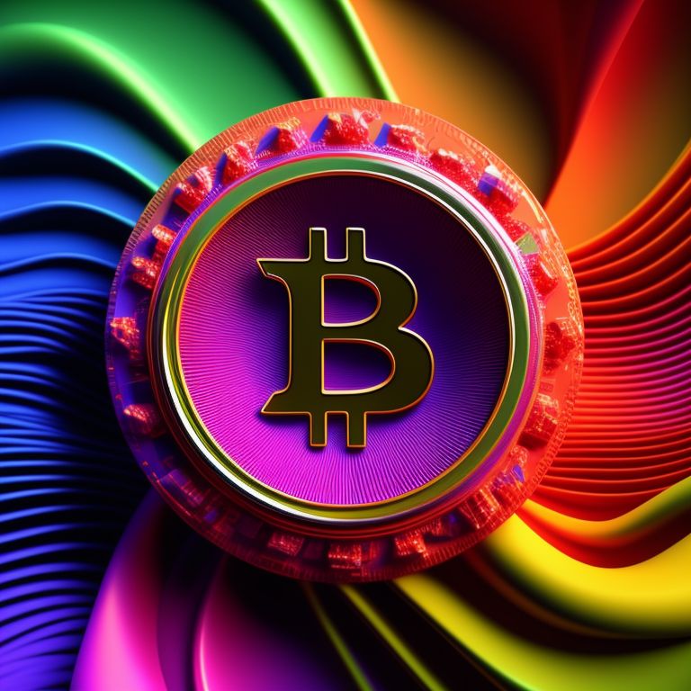 Jhuncean: Bitcoin pattern. Realistic cryptocurrency pattern