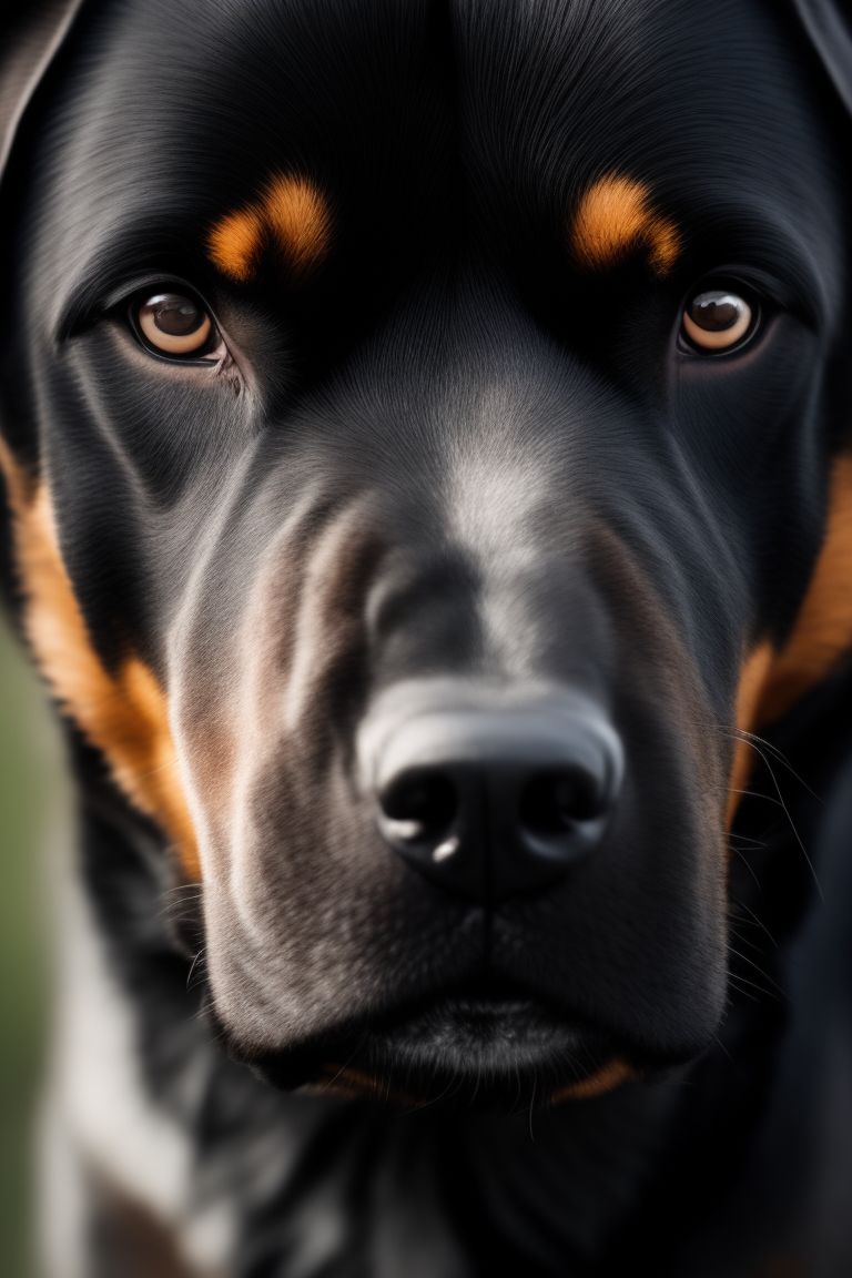 poor-salmon534: angry Rottweiler dog showing teeth, detailed symmetric ...