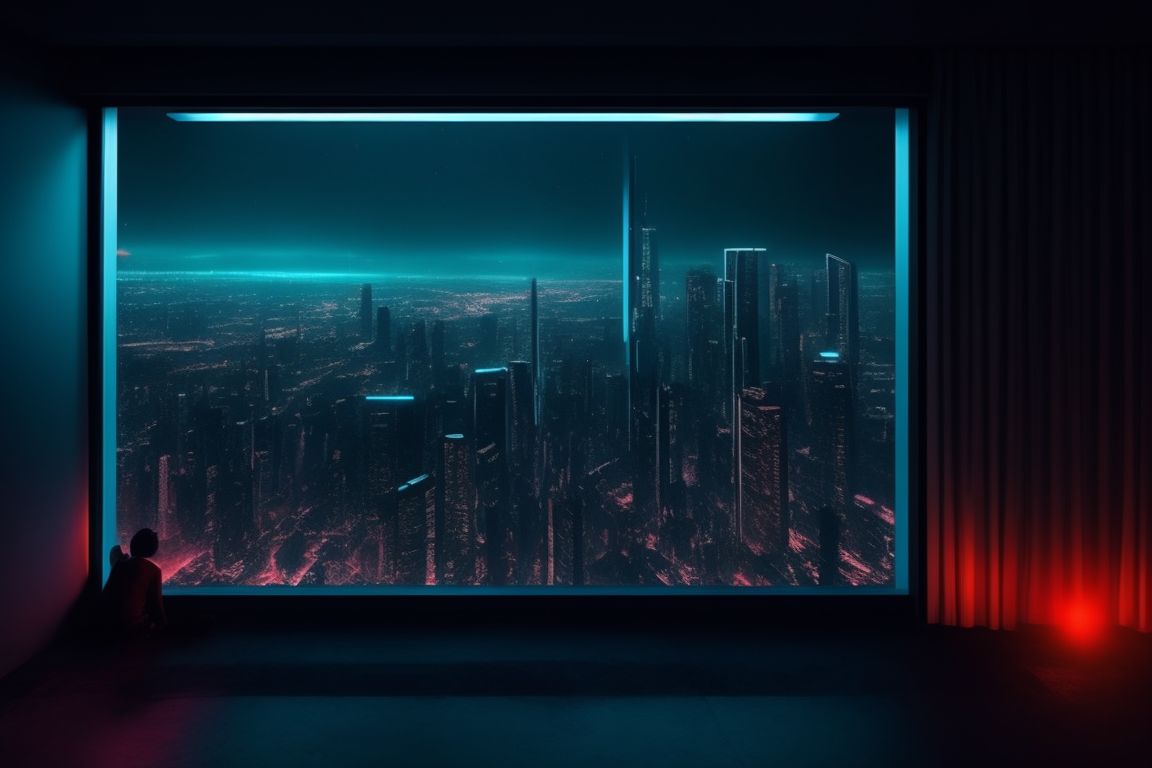 same-goose624: photo of a human silhouette,in a dark apartment,in front ...