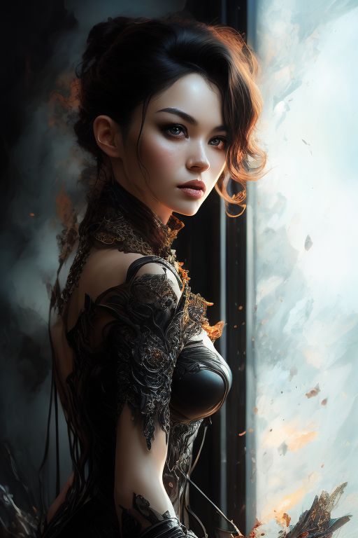 serious-dog131: dark-haired woman, normal décolletage, john persons ...