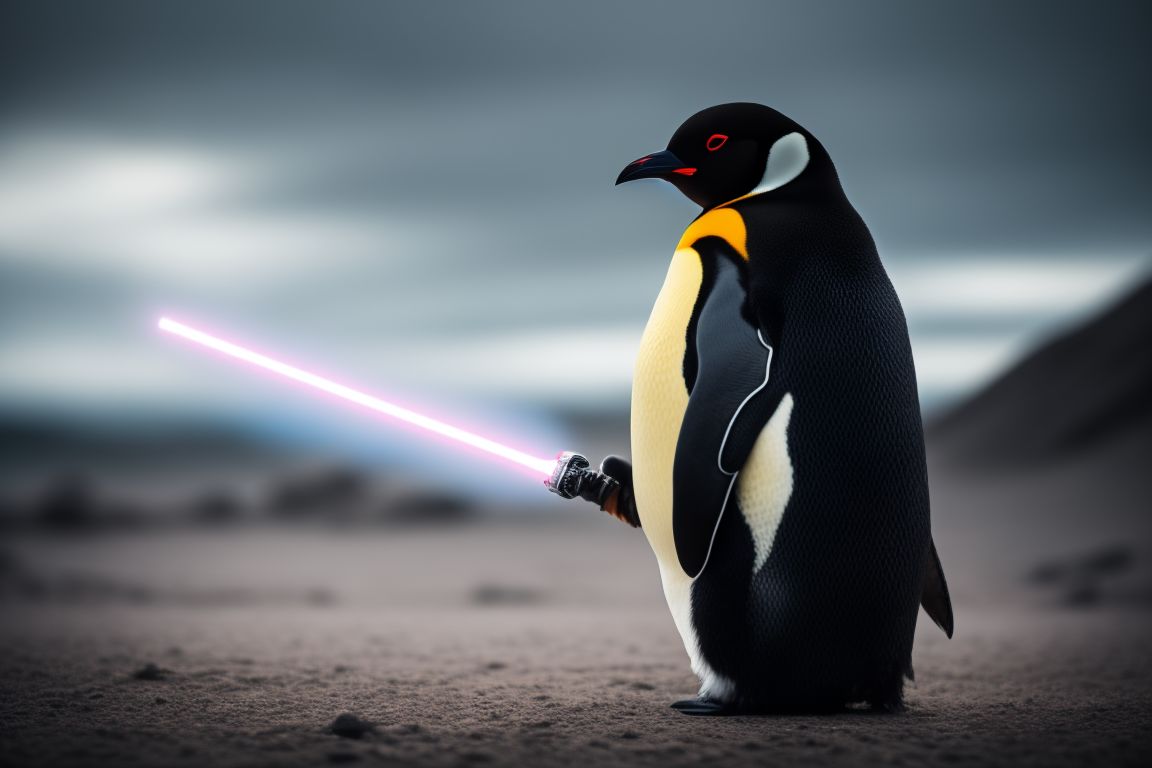 Evil Penguin Wallpaper