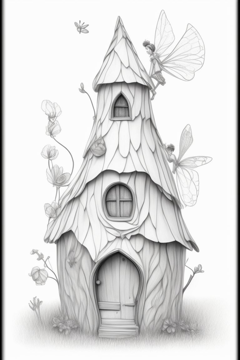 Pencil Sketches Of Fairies