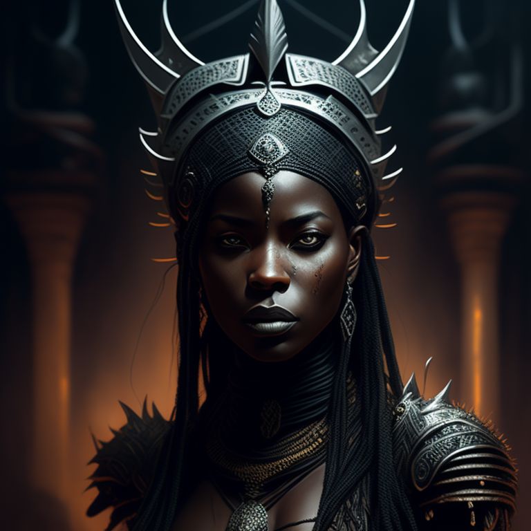 Gothic Art Female Warrior