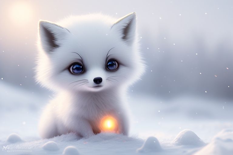 worldly-crow60: White Fox, cute, adorable, friendly, smile