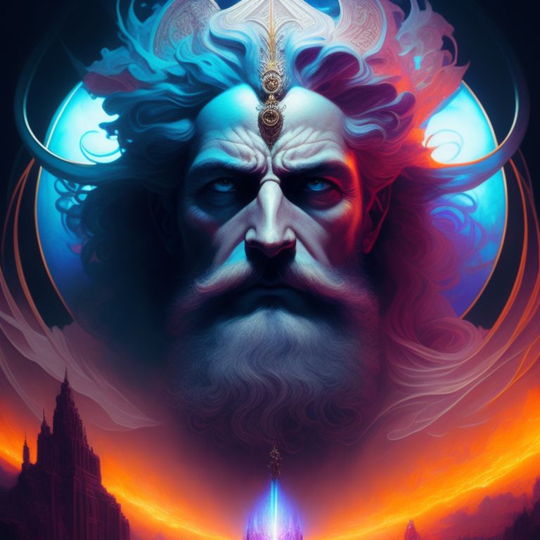 moral-turtle525: Fury of god, angry face bearded old testament god ...