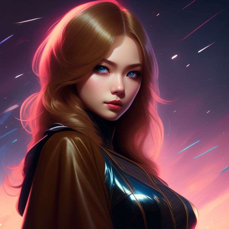 Jaya_Hess: Young delicate girl, alone in darkness, middle of the wood, closeup, long legs, brown ...