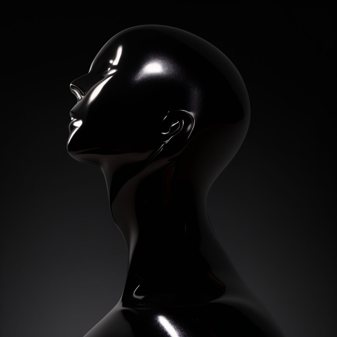 lucky-jackal885: front view of a black mannequin