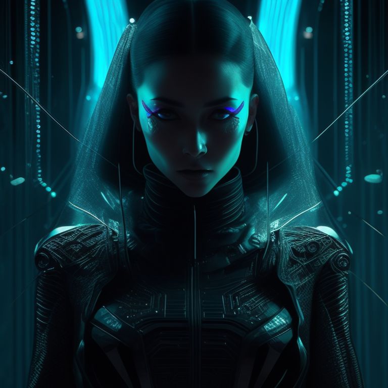 shy-goshawk679: In a futuristic sci-fi movie, a female protagonist ...