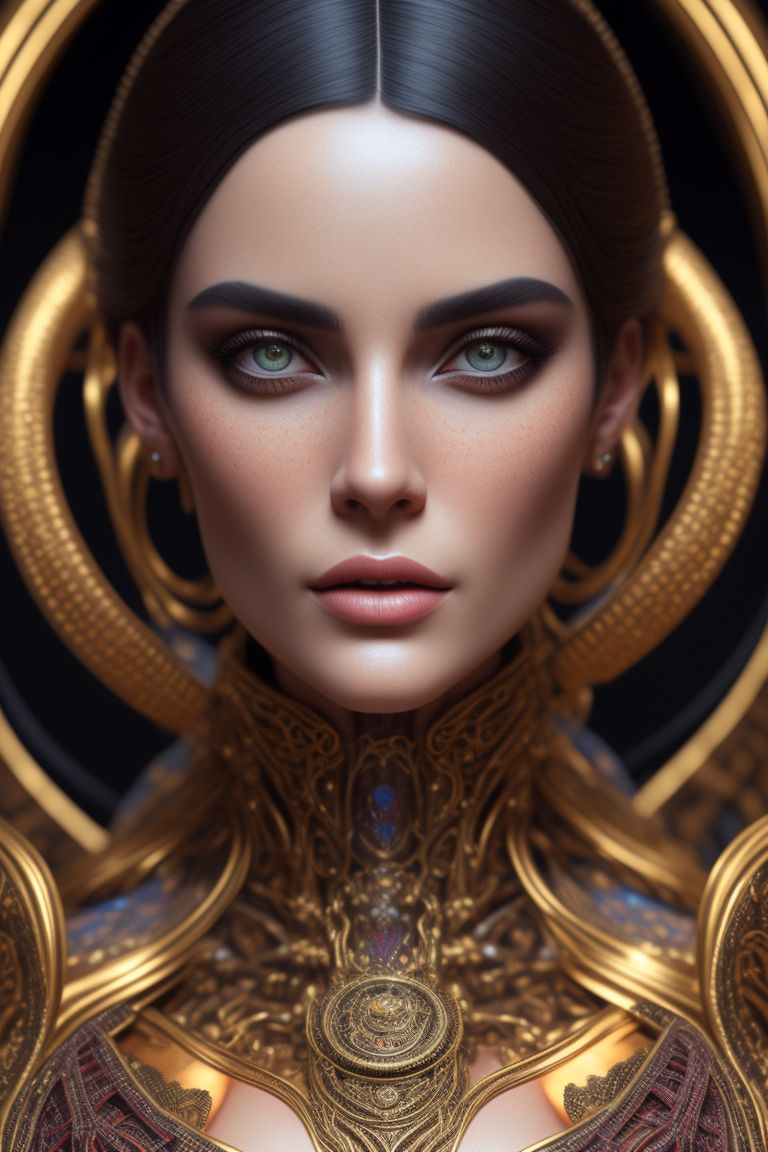 Fumas: Waist high Portrait of an exotic beautiful EUA woman wearing no ...