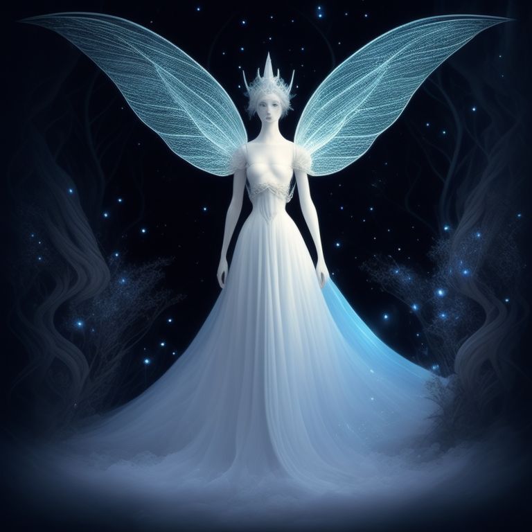 White Fairy Angel Wallpaper
