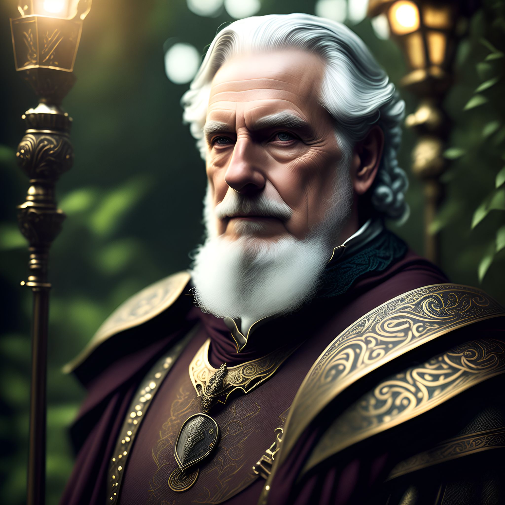murky-whale405: Old male, noble, dnd, portrait, medieval, arrogant ...