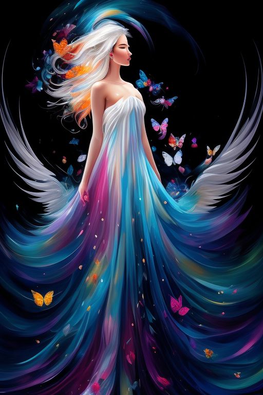 entire-stork552: olpntng style, angel with beautiful face in heaven far ...