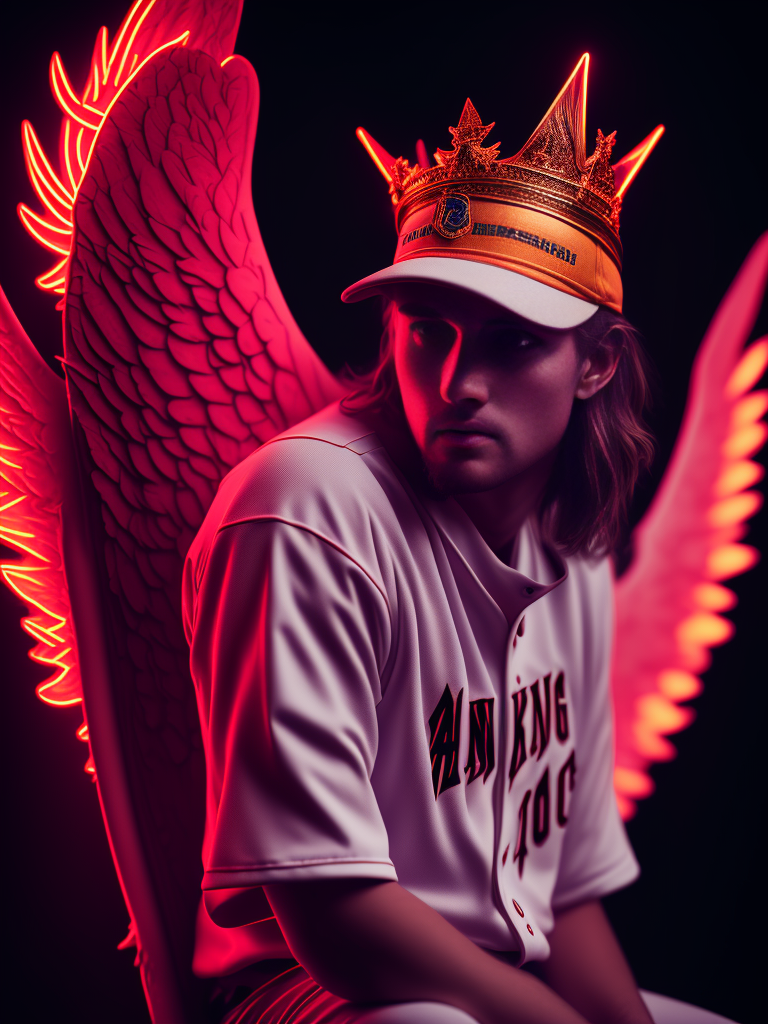 narrow-goat215: Alternative angel king with baseball cap crown, wings ...