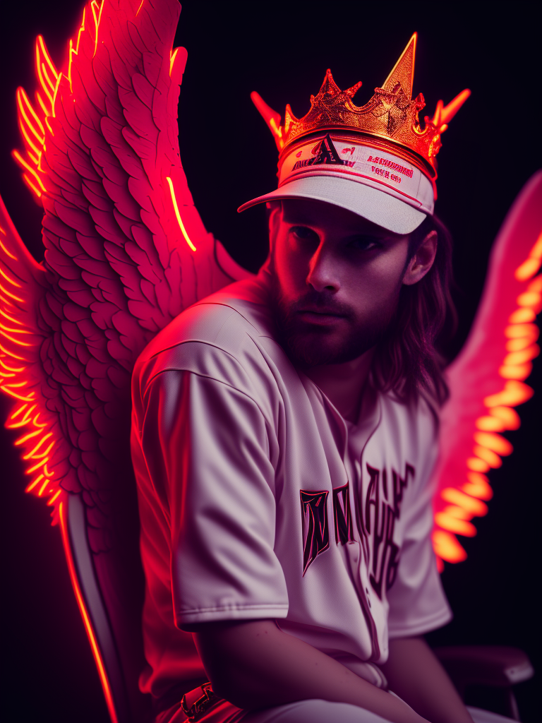 narrow-goat215: Alternative angel king with baseball cap crown, wings ...