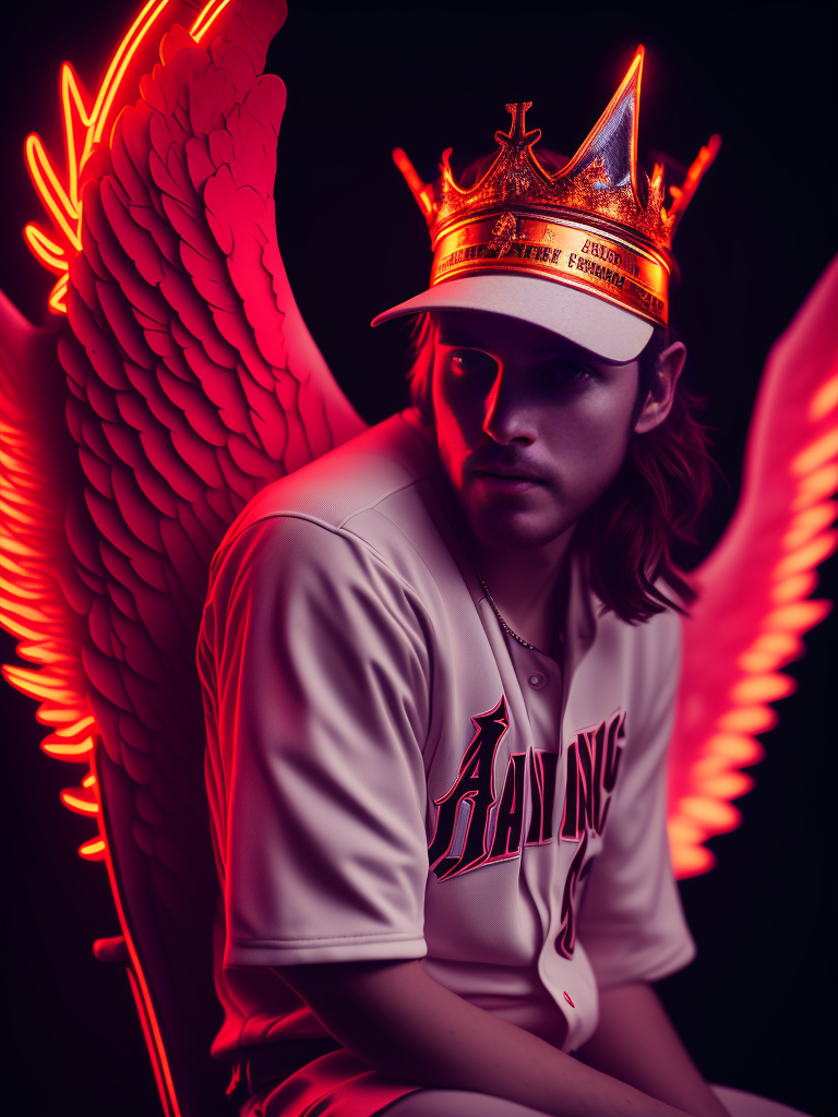 narrow-goat215: Alternative angel king with baseball cap crown, wings ...