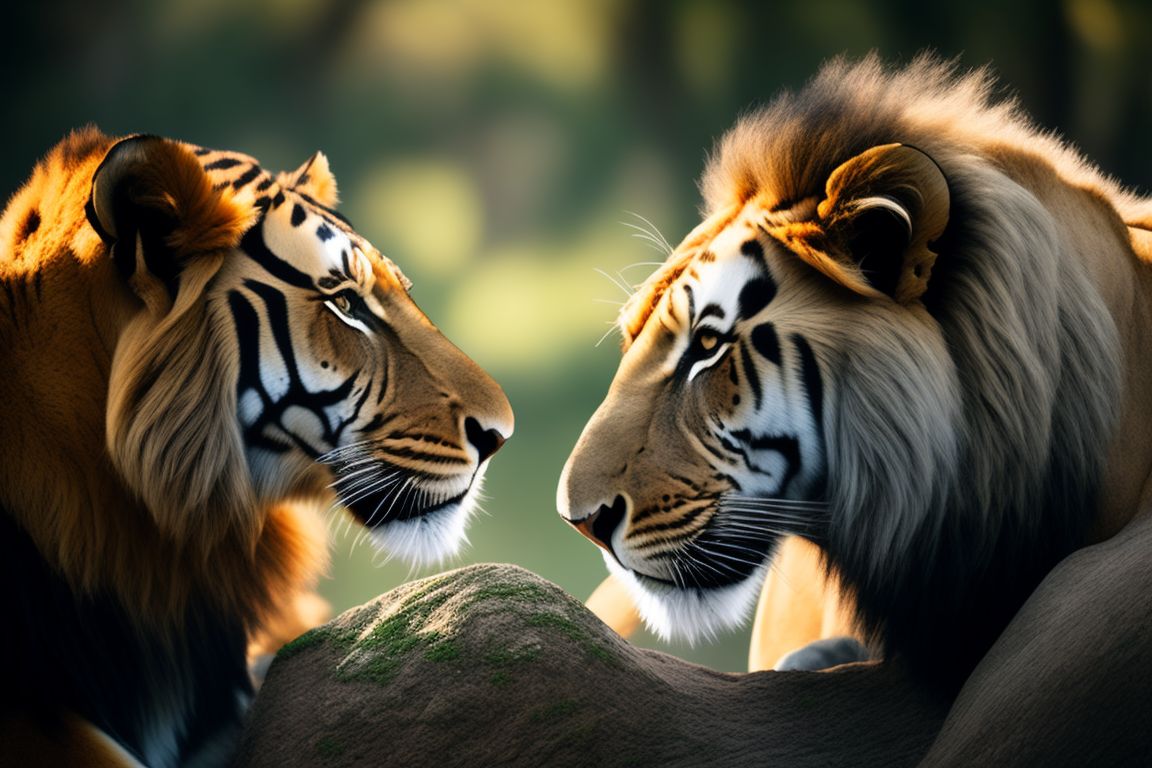 Lion Vs Tiger Wallpaper