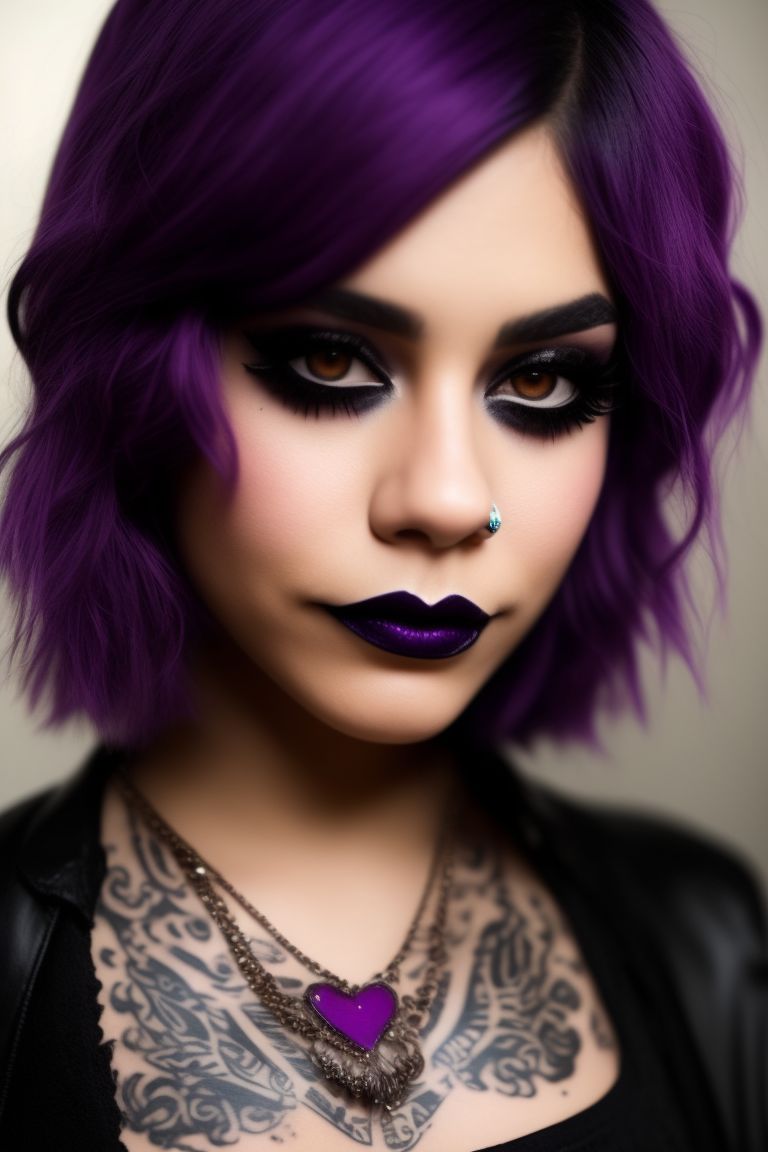 Jaya_Hess: Goth girl. Smiling mouth. Smile, sweet, joyous face. Soft ...