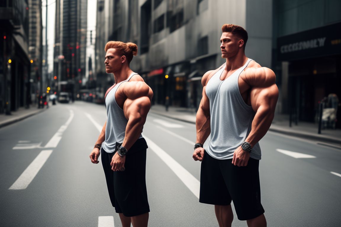 aching-shrew794: full body portrait, huge Ginger female Bodybuilder ...