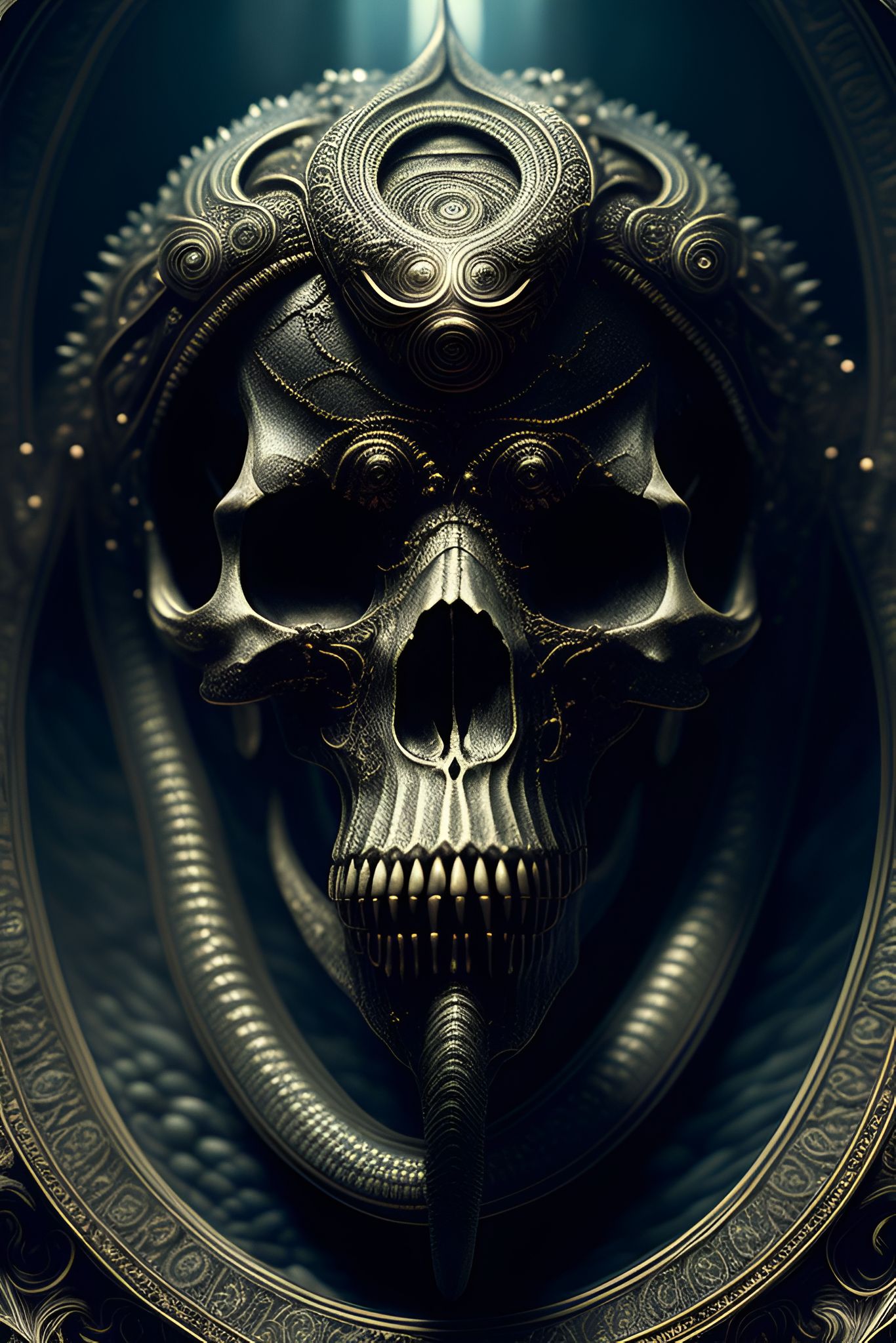 Tribal Skull Wallpaper