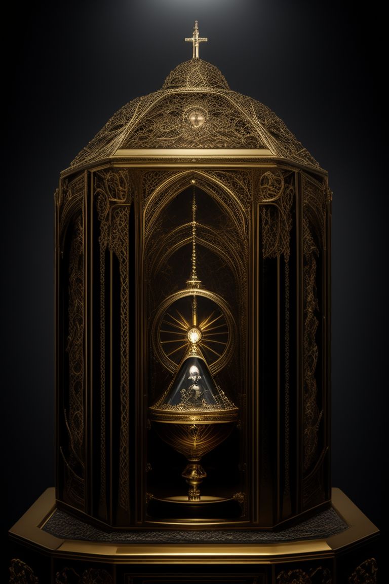 juicy-wasp108: holy catholic reliquary containing a human head