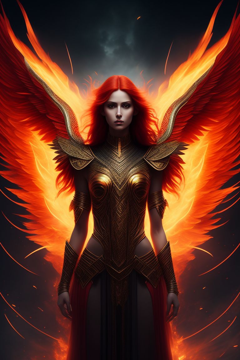 Flaming Angel Warrior