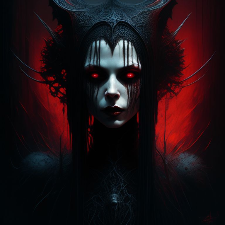 wavy-spider973: Gothic Nightmare: A Dark Artistic Rendering of Daisy of ...