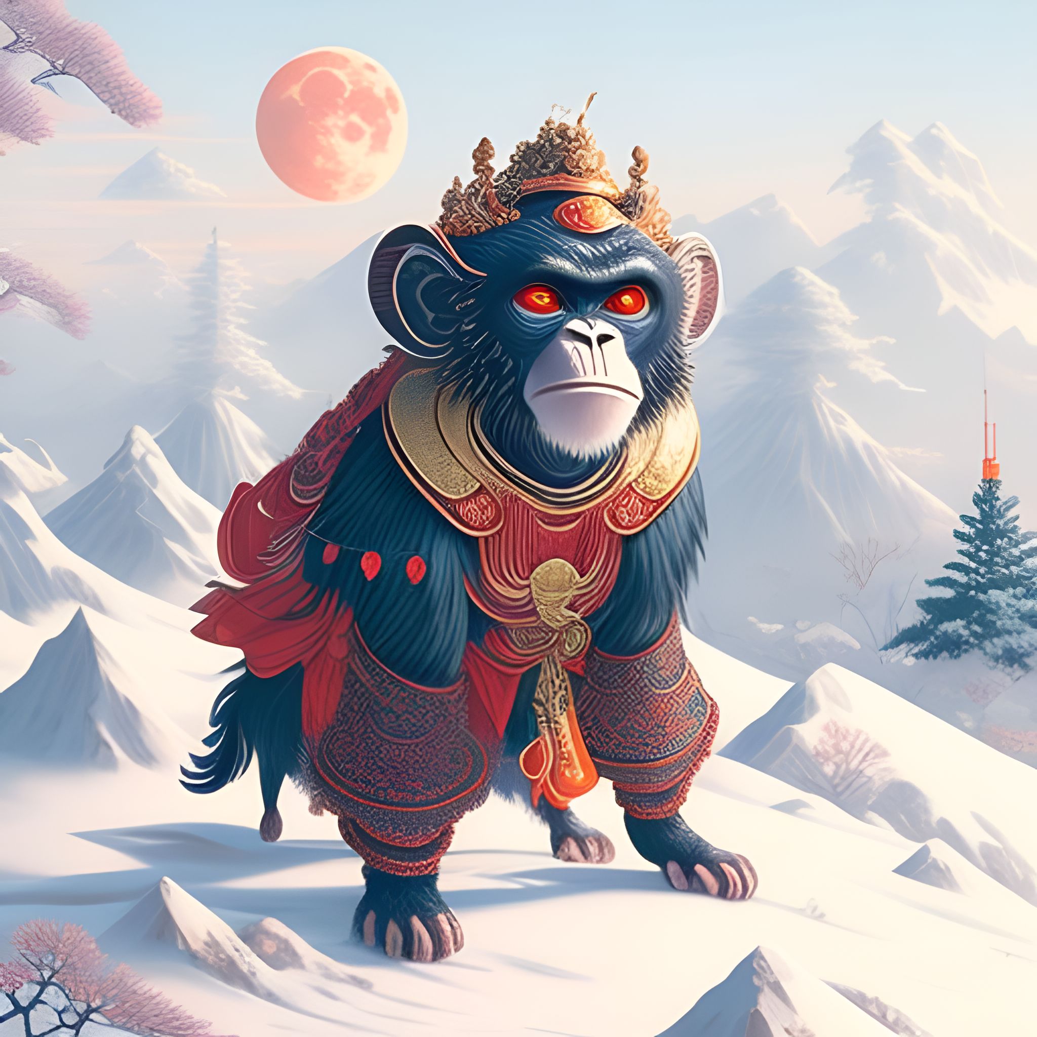 worldly-crow60: Monkey God, cute, adorable, friendly, smile