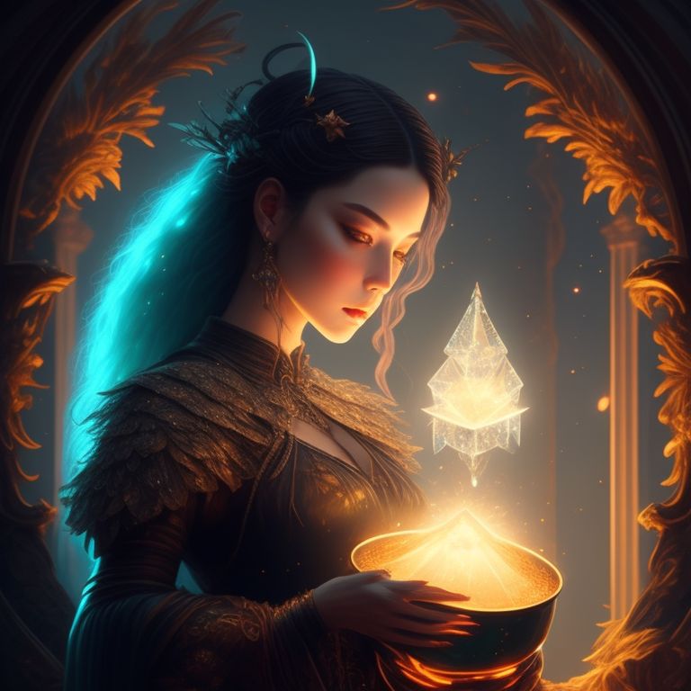 moral-turtle525: A witch with pretty, perfect features, preparing a ...