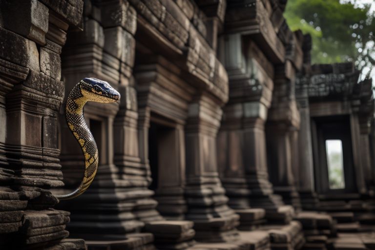 all-seahorse268: Ultra realistic, Angkor snake, temple complex at ...