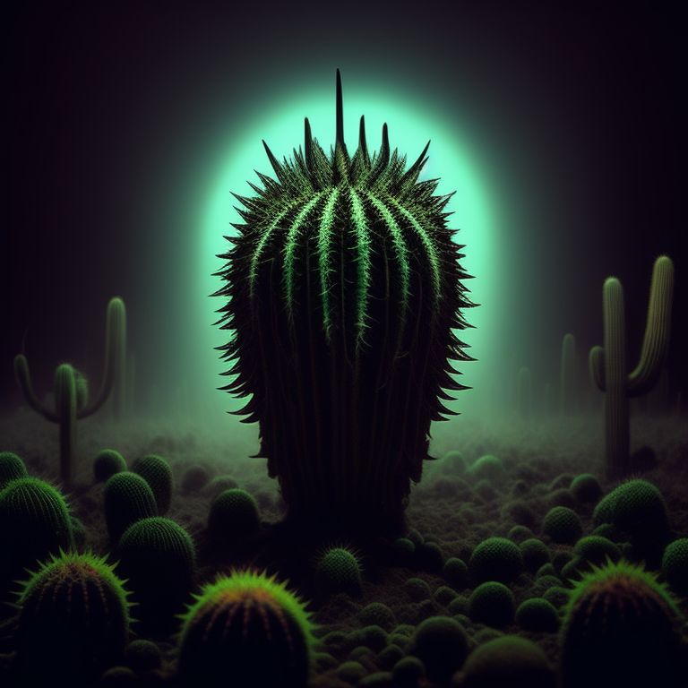 tough-quail88: digital art demon cactus