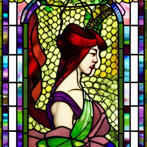 twin-cod562: stained glass style action An astonishingly detailed ...