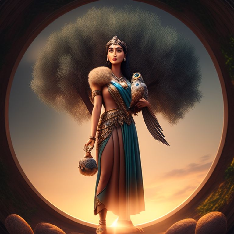 Athena Goddess Olive Tree