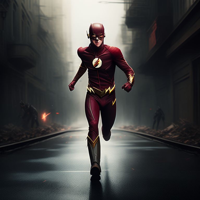 The Flash Running