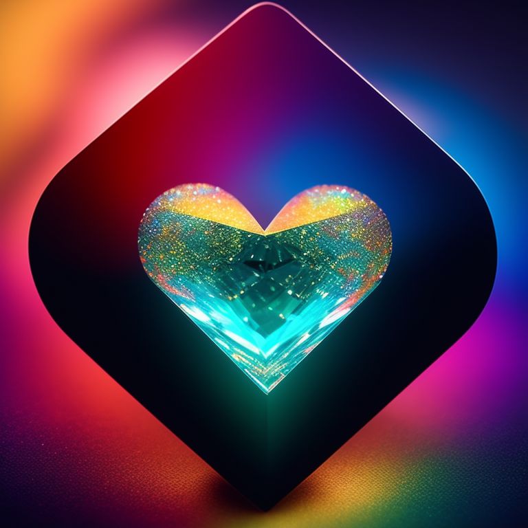 Rainbow Heart Diamonds