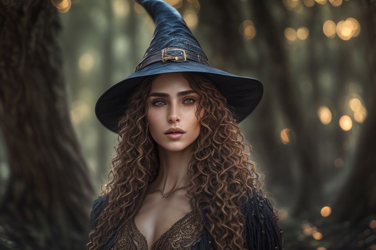 dopey-fly83: Photography, a witch girl, beautiful, sensual, with hat ...