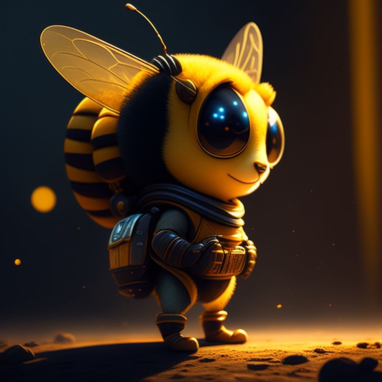 pricey-stork281: Buzzy, the brave little bee cartoon