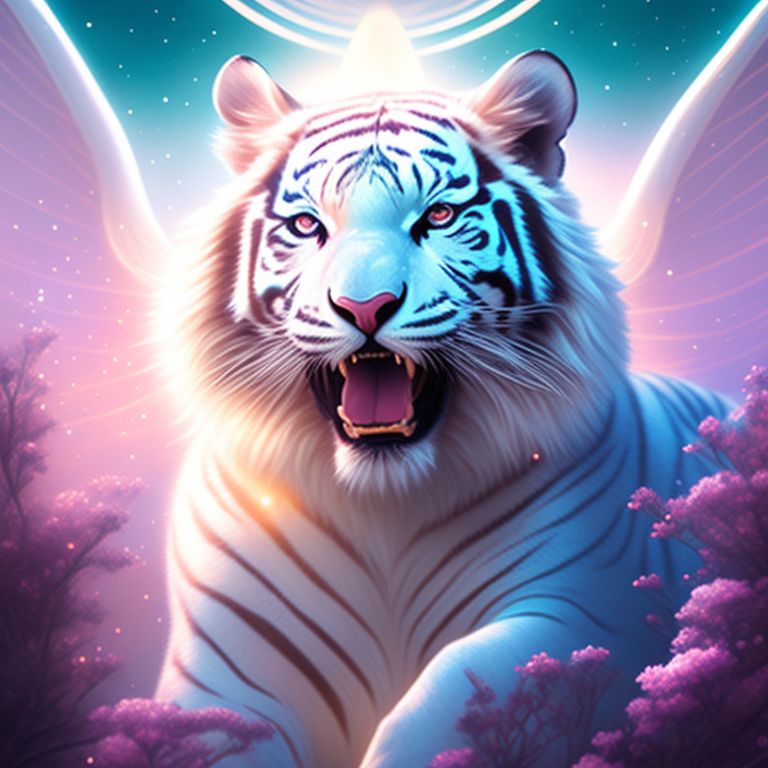 White Tigers With Wings