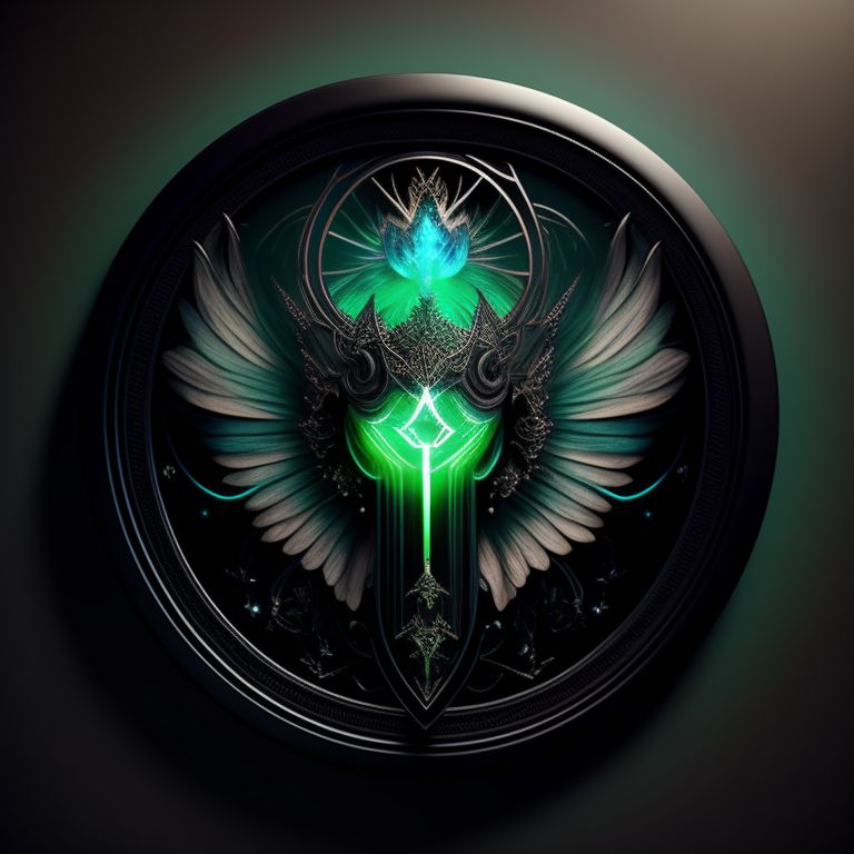 sleepy-worm221: Dark Angel Vector Logo with Watercolor and Magical ...