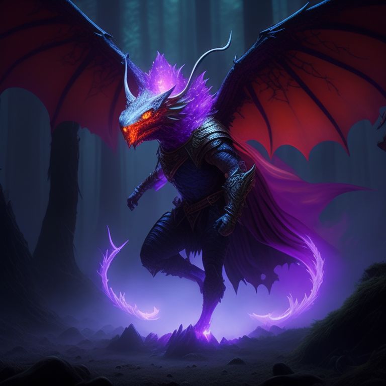 each-narwhal324: Medieval, fantasy, will o the wisp, woodland, purple ...