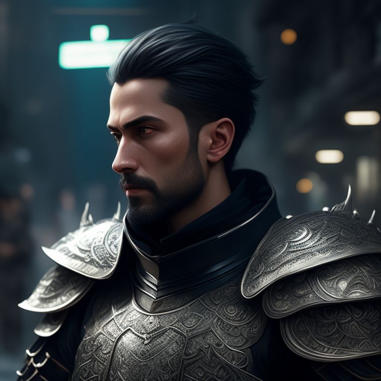 Orions: Portrait of a full-length character, Paladin Franz Roqueford ...