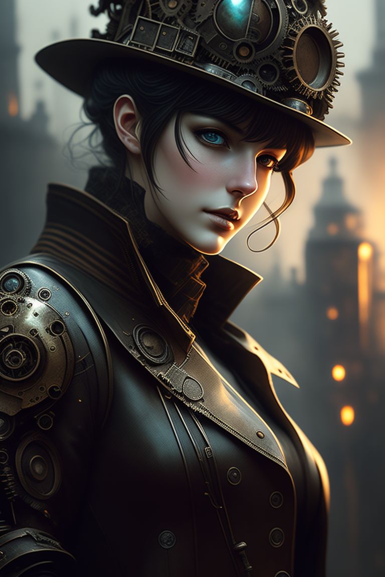 Steampunk Robot Face Paint